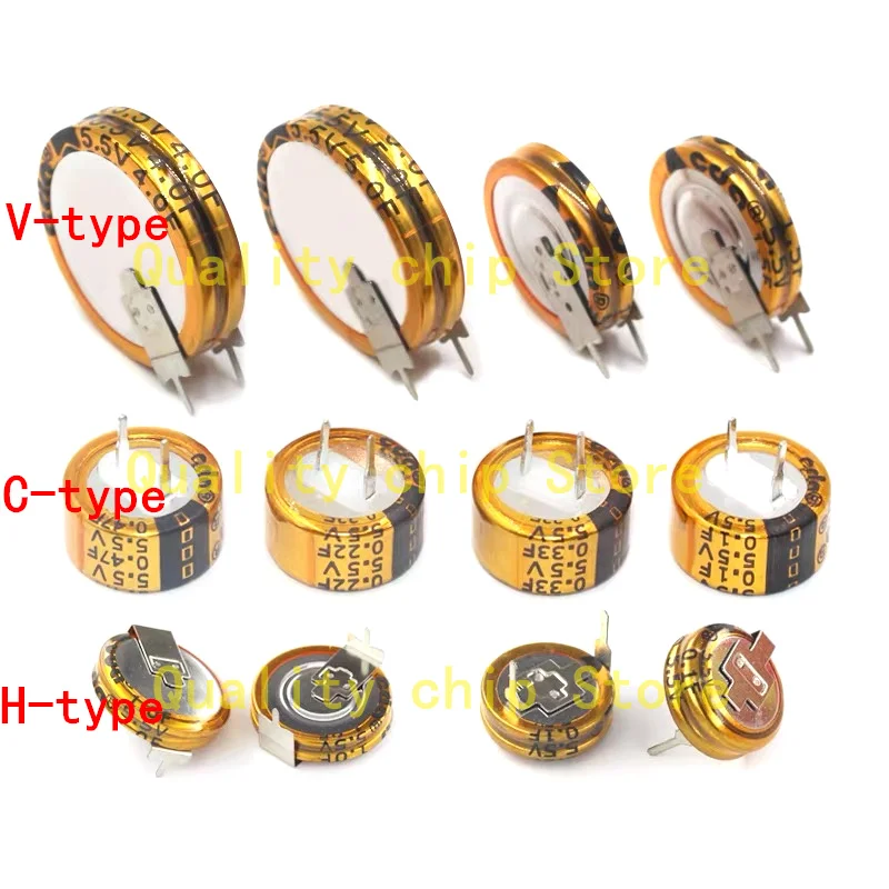 1PCS V C H type 5.5V Super capacitor 0.047F 0.1F 0.22F 0.33F 0.47F 1.0F ...