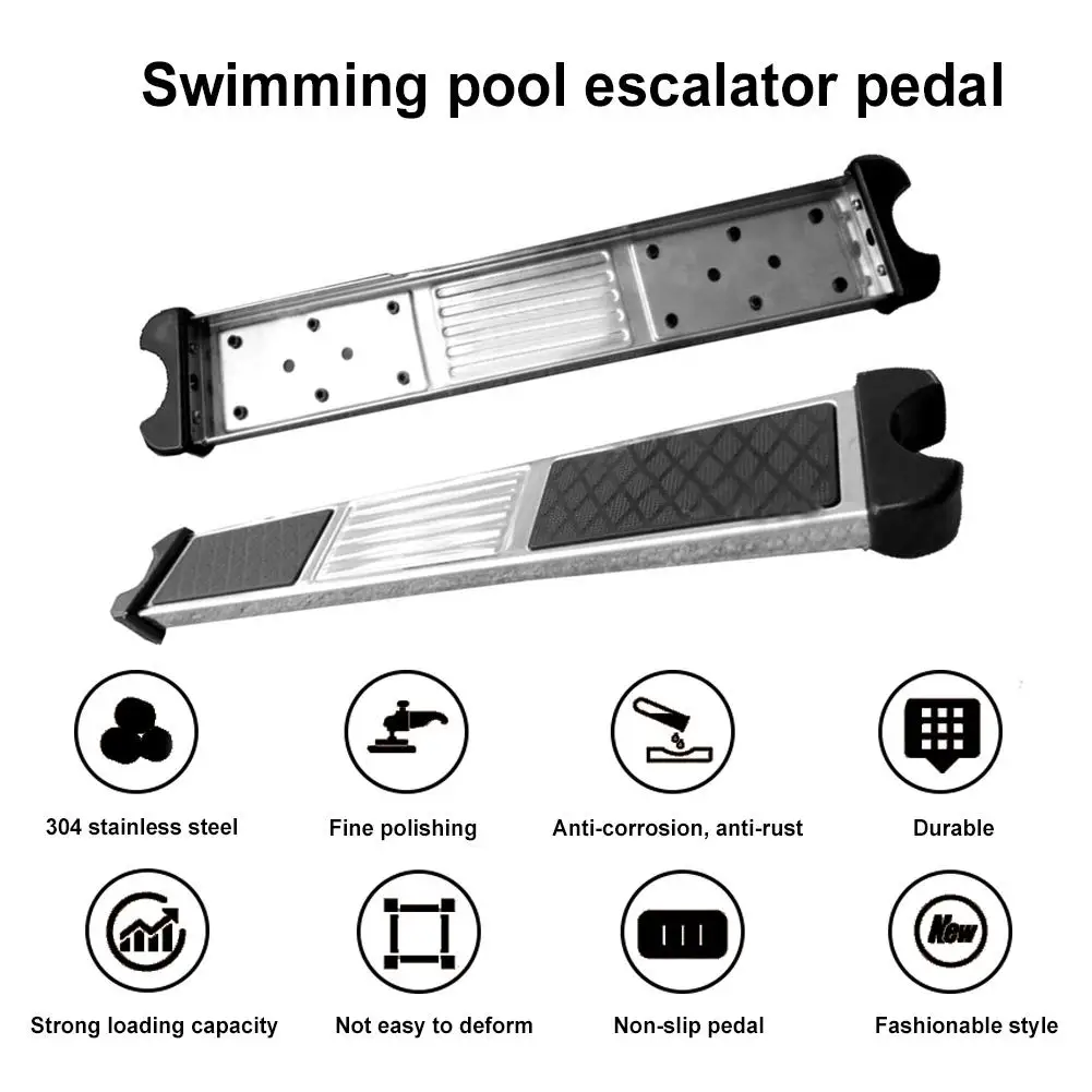 Pool Stairs Pedal Pool Escalator Pedal 304 Stainless Steel Ladder Kick ...