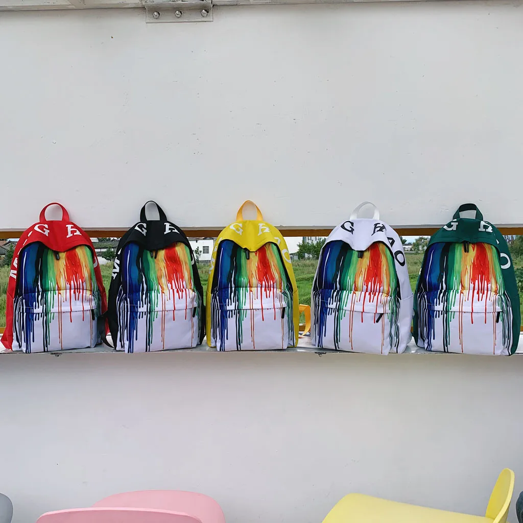 Rainbow Pride Dripping Paint Backpack (Various Colors) - Queerks™