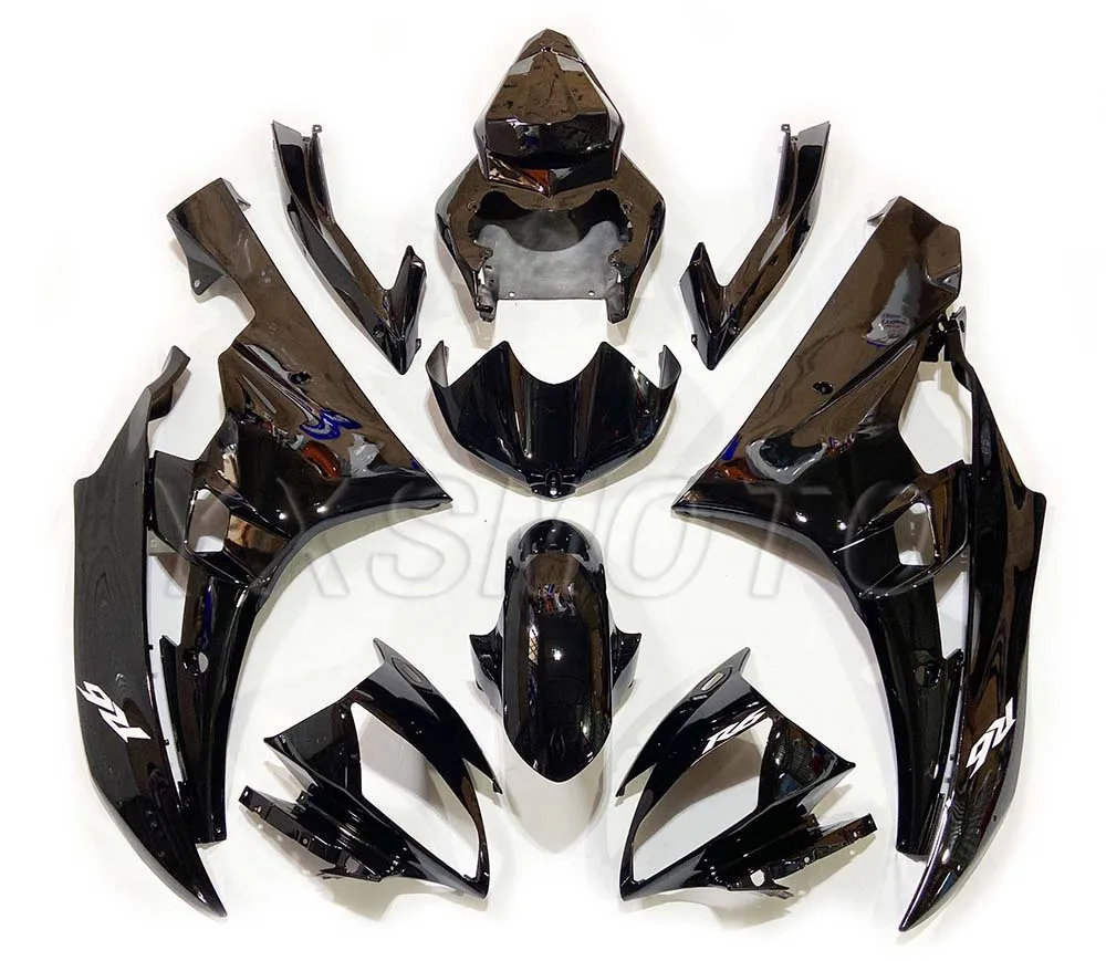 Brand New Abs Fairings Yzf-r6 2006 2007 Black Bodywork Fairing Kit ...