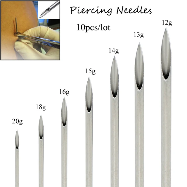 Lip Piercing Needle Size