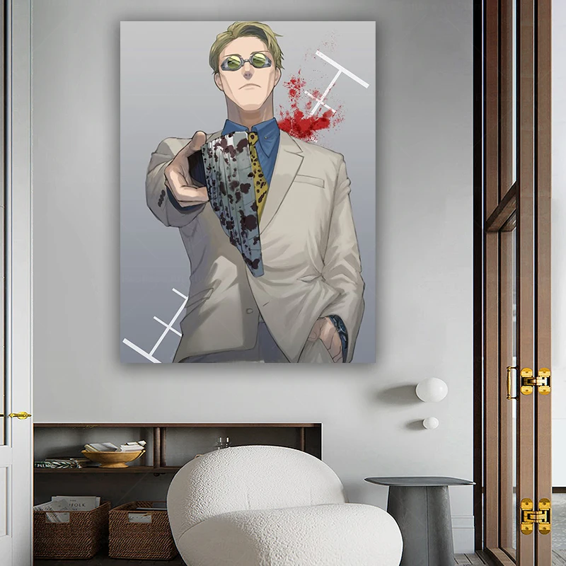 Prints Wall Art Manga Premium Art Print Wall Decor Kento Nanami Jujutsu ...