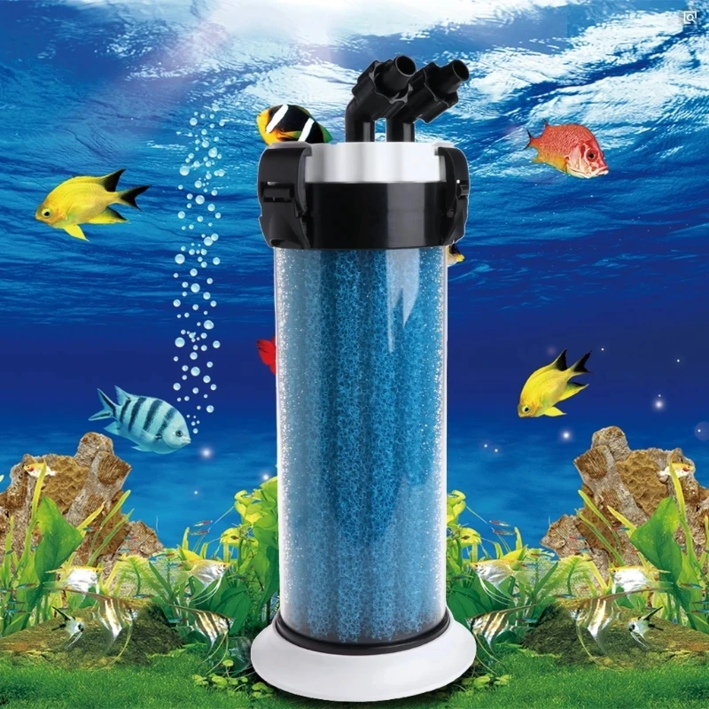 Pre-filter-barrel-No-power-Large-fish-tank-filter-Aquarium-pre-filter ...