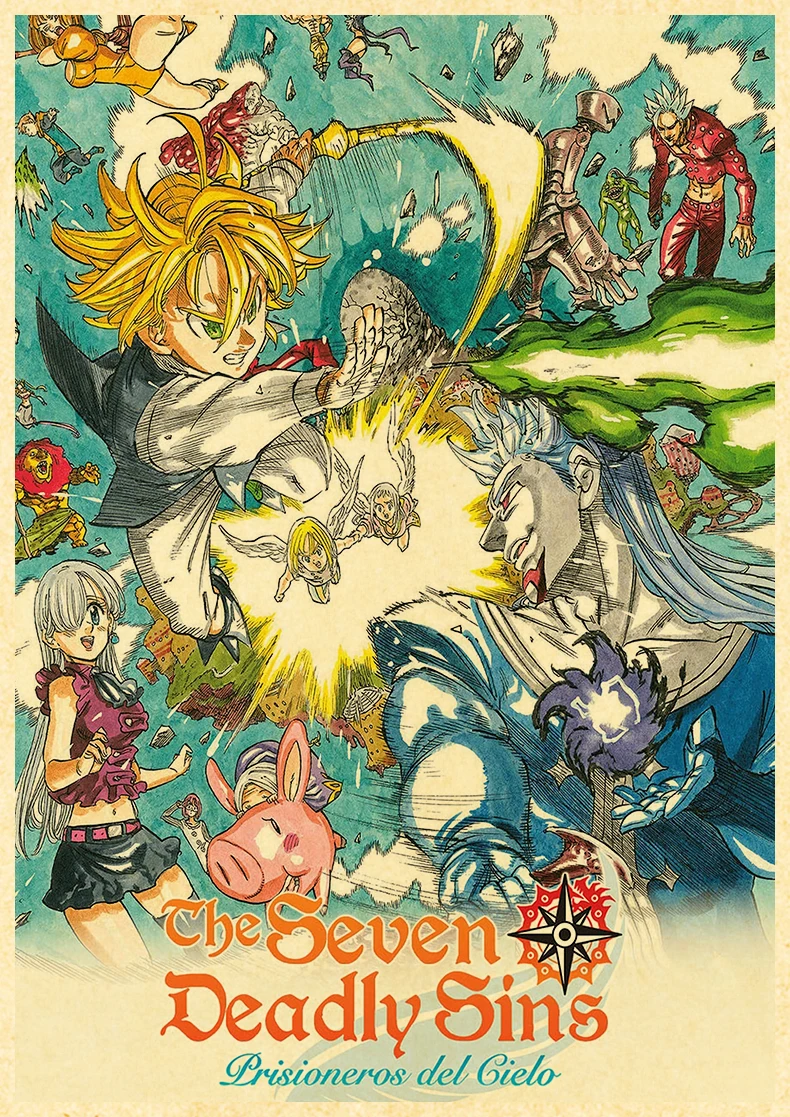 The Seven Deadly Sins Posters | Nanatsu No Taizai Stickers