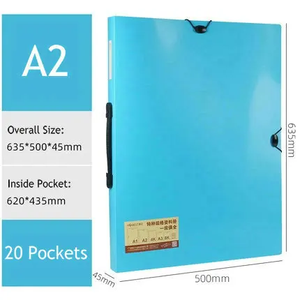 Folder A1 Besar Organizer Gambar Teknik Terbuka 4K Sketsa, 60% OFF