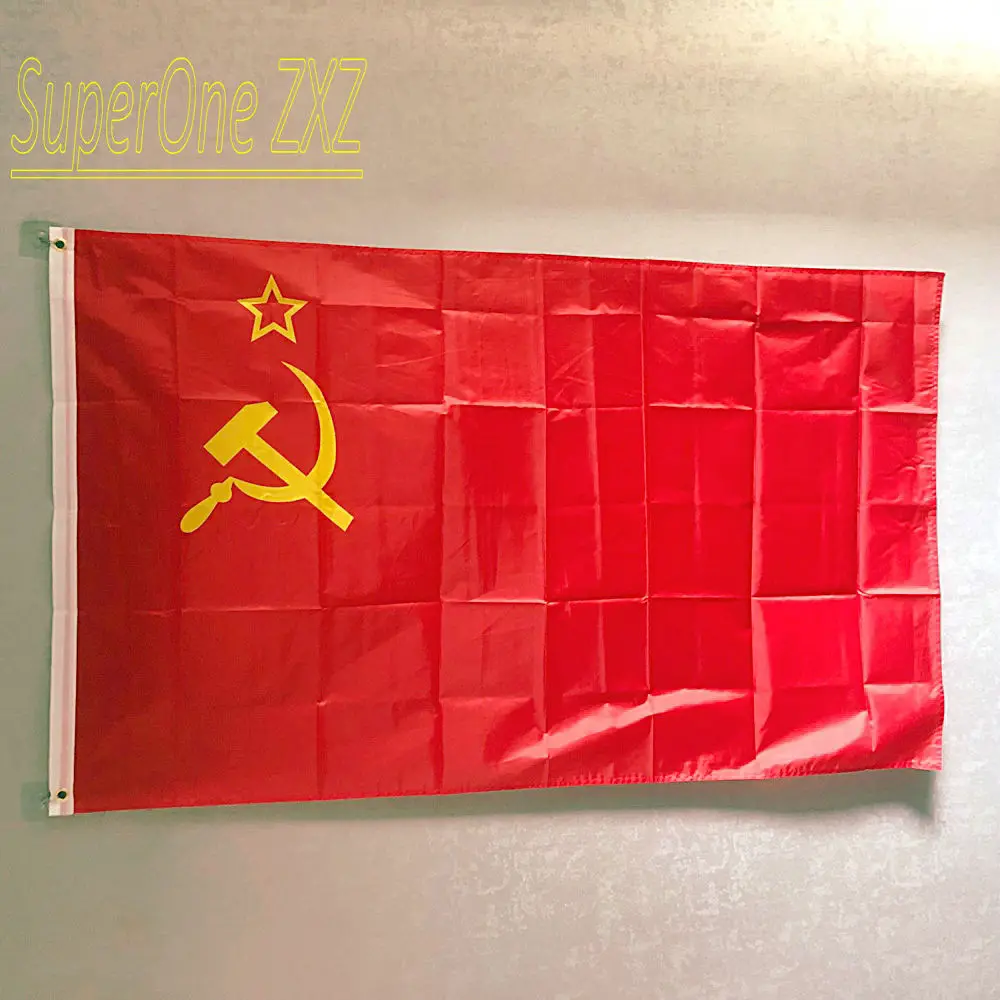 ZXZ Kostenloser Versand Rote CCCP UdSSR Flagge 90x150cm Union der ...