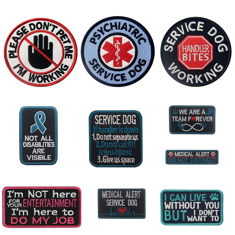 Medical Alert Dog Service Dog In Training Badge Therapy Police Dog ...