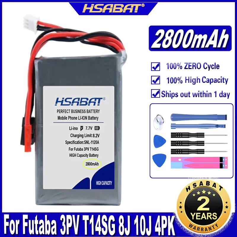 HSABAT 2S1P 7.7V 20C LiFePo4 Transmitter 2800mAh LiFe Battery for ...