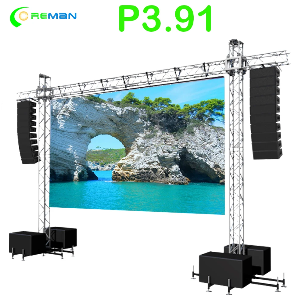 P3.91 Full Color Indoor LED Display wall 500*500mm , P3.91 LED Panel , P3.91 LED Screen Panel 1/ ...