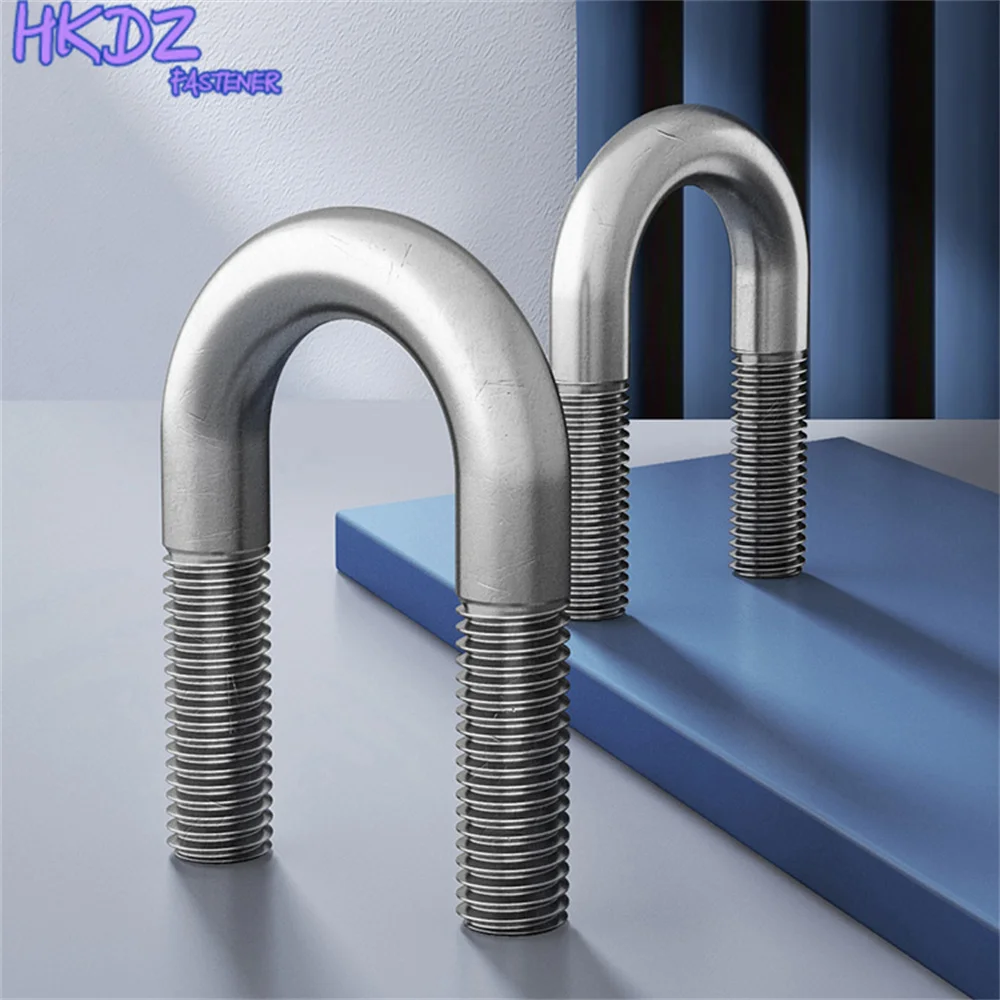 1pc 304 Stainless Steel Clamp U Bolt U-bolts M6 M8 M10 M12 U-shaped screw U-shaped Buckle Bolt U ...