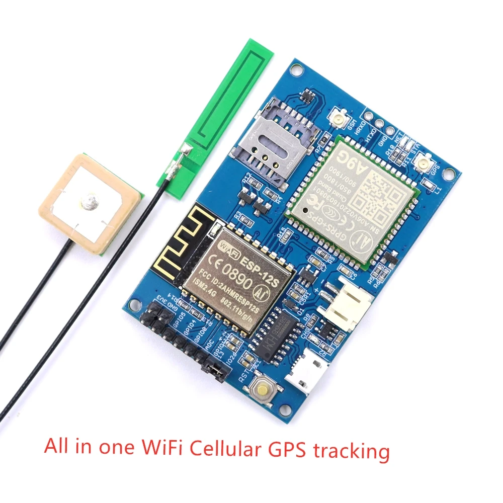 Elecrow Esp8266 Esp-12s A9g Gsm Gprs+gps Iot Wifi Module Esp8266 Esp ...