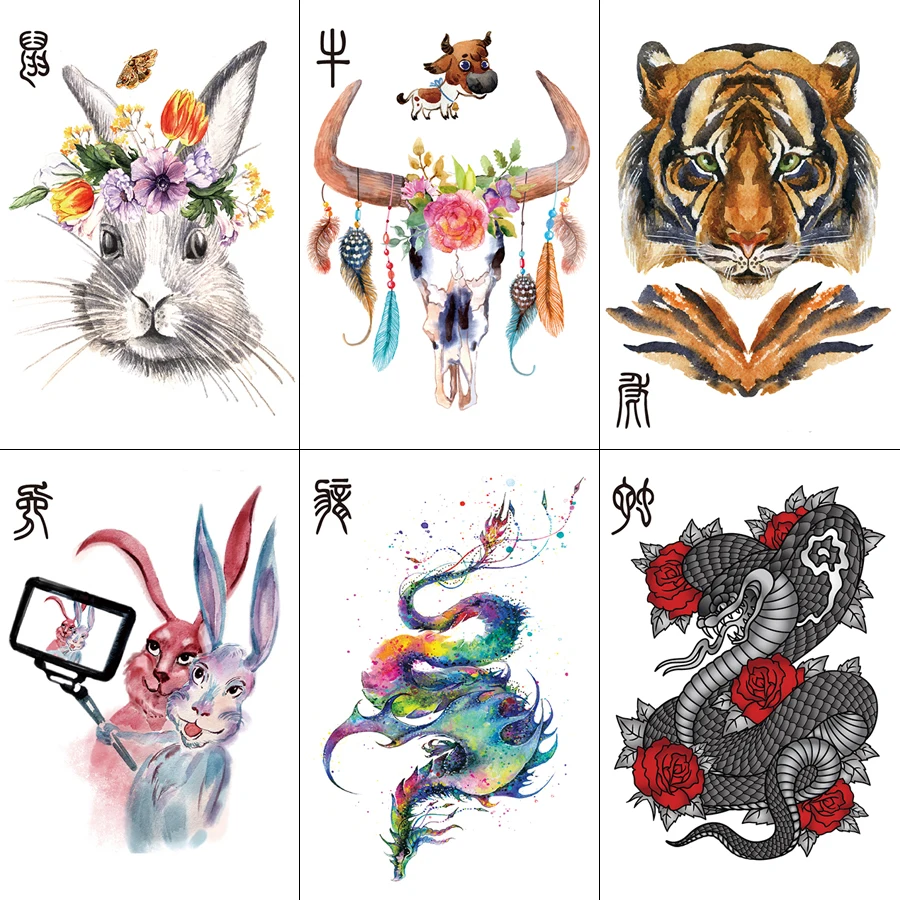 Chinese Rabbit Zodiac Tattoo