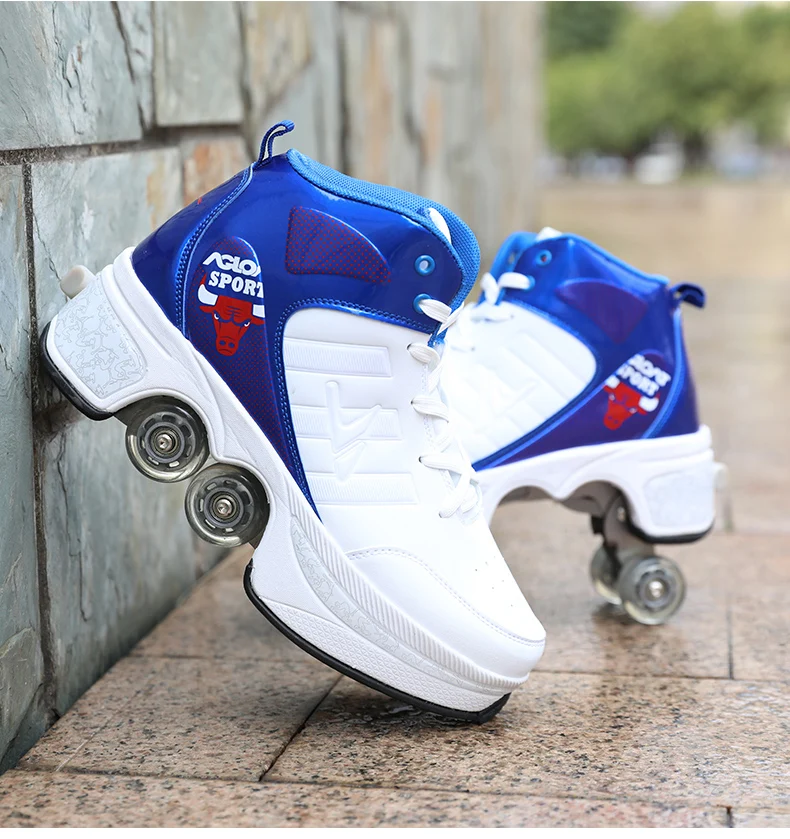 Deformation-Shoes-Men-Four-Wheels-Liangjiao-Rollerskates-Women-Roller ...