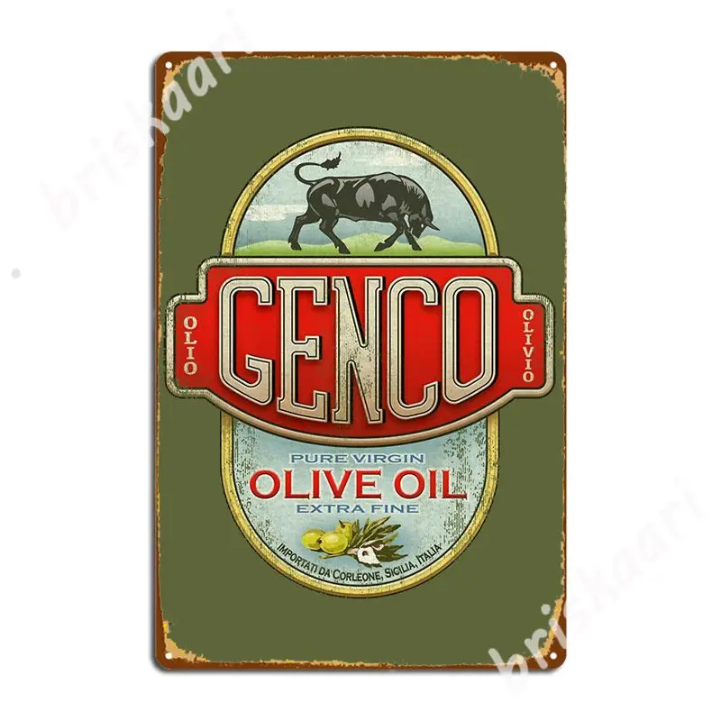 The-Godfather-Genco-Olive-Oil-Co-Funny-Metal-Signs-Club-Party-Party ...