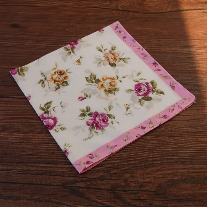 Handkerchiefs Women Cotton High Quality Soft Funny Printed Plaid ...