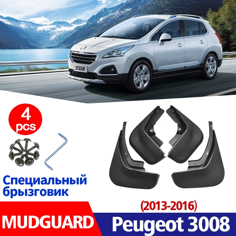 Car-Accessories-Mudflaps-FOR-Peugeot-3008-Mudguard-Fenders-Mud-Flap ...