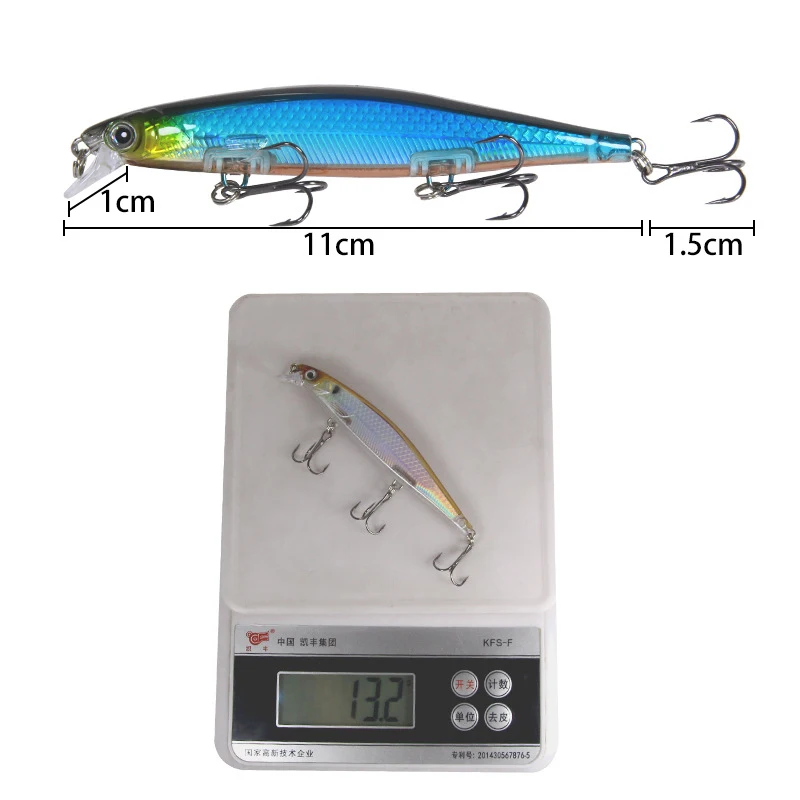 Laser Minnow Fishing Lure - 11cm, 13.5g - Easy Fishing Tackle