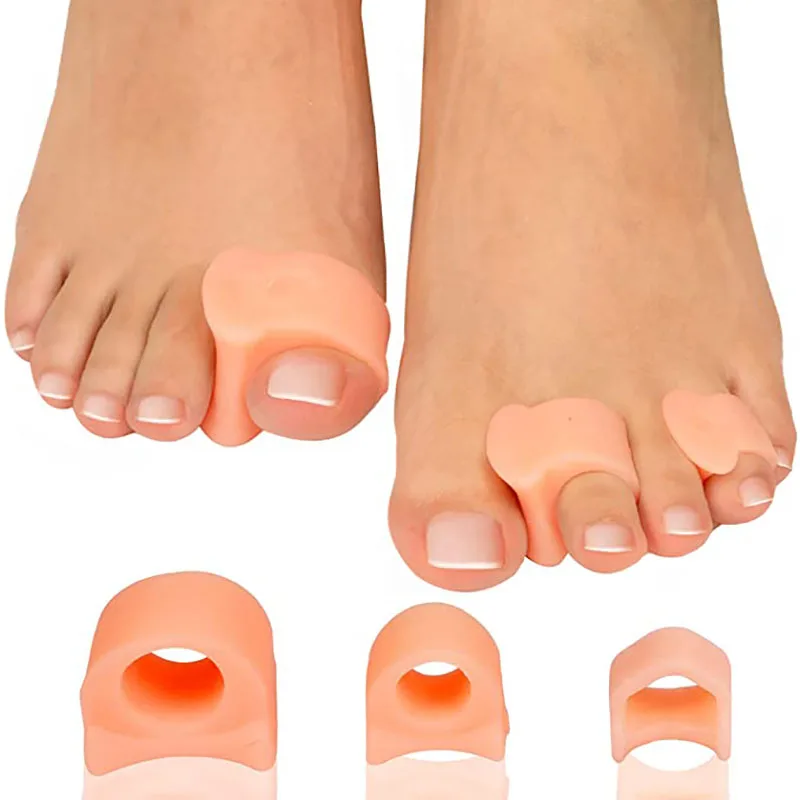 2pc-Silicone-Toe-Correction-Pad-Finger-Toe-Separators-Bunion-Protection ...