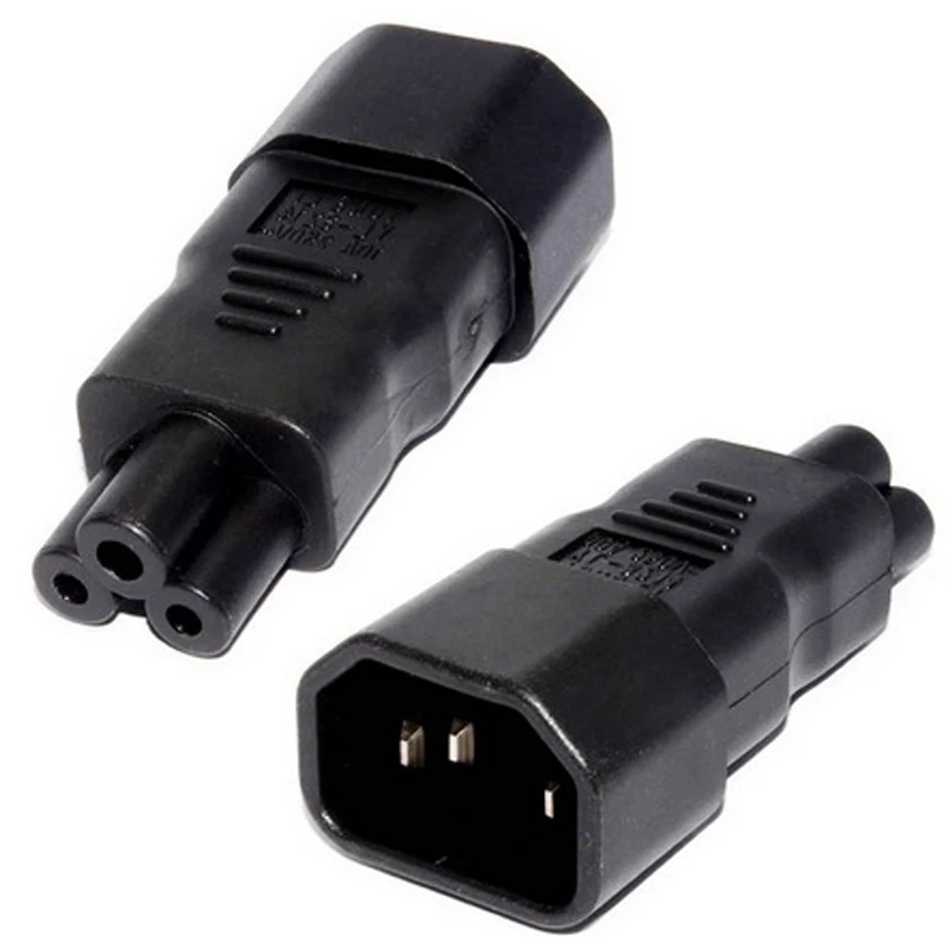 Black IEC320 C13 C14 to C6 C5 Convert Power Connector UPS PDU APC Male ...