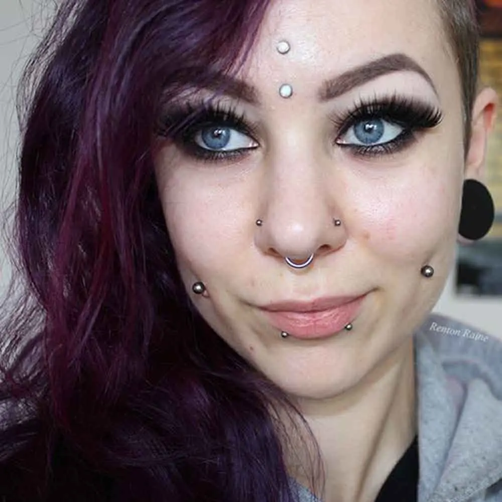 Face Dermal Piercing Jewelry