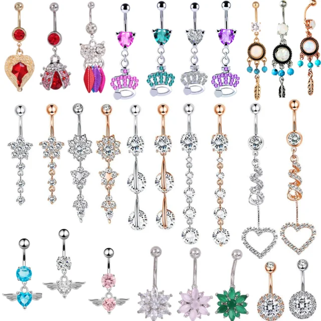Navel Piercing Jewelry Types