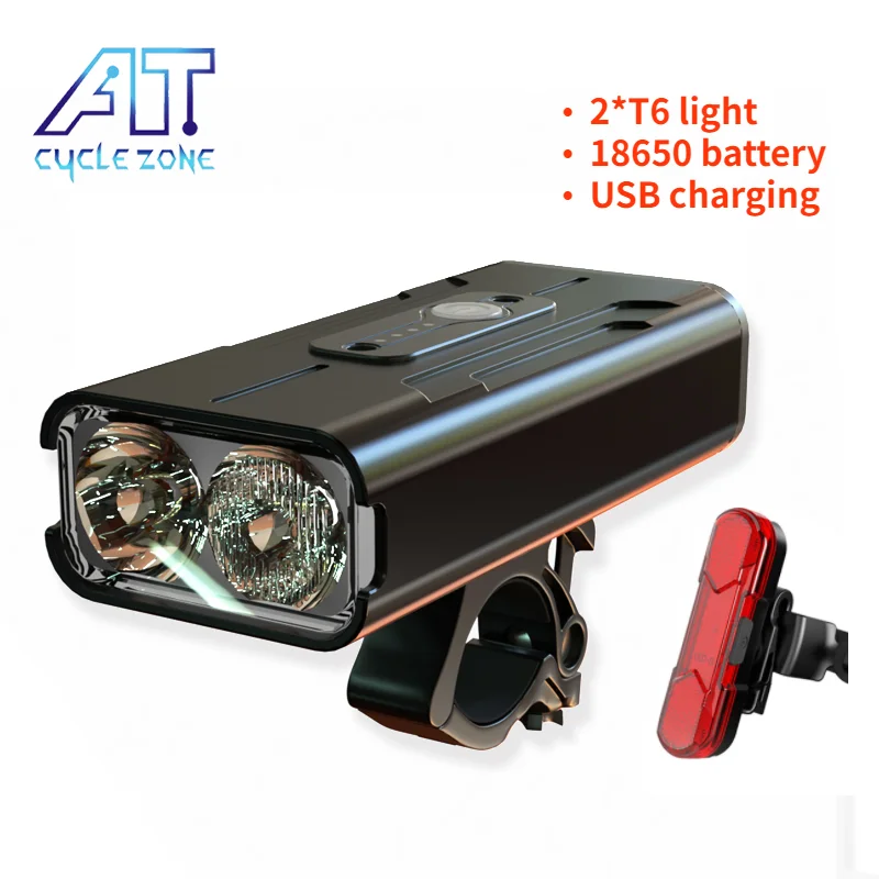 Bike-Light-800Lumens-USB-Rechargeable-Light-Bicycle-Power-Bank-LED ...