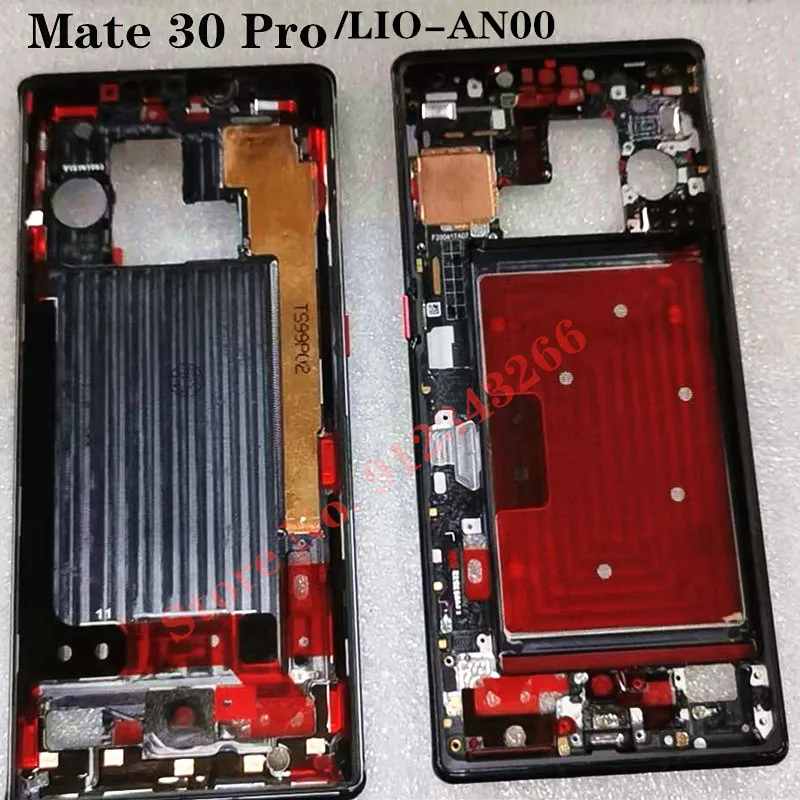 100% Original LCD กรอบด้านหน้าสำหรับ Huawei Mate 30 Pro LIO AN00กรอบ ...