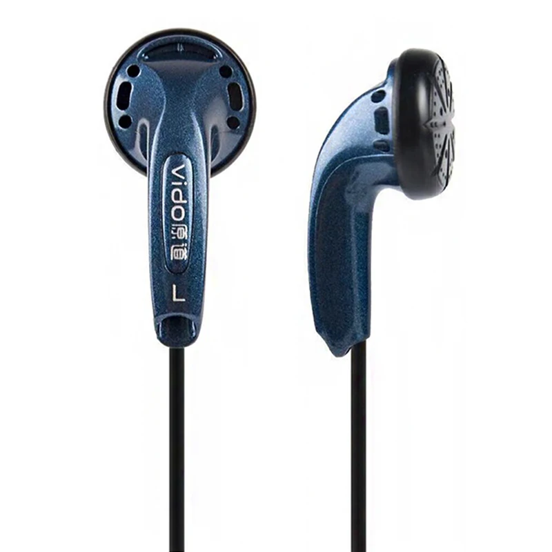 Vido Earbuds Headphones Music headset Flat Head 3.5mm Plug Earphone ...