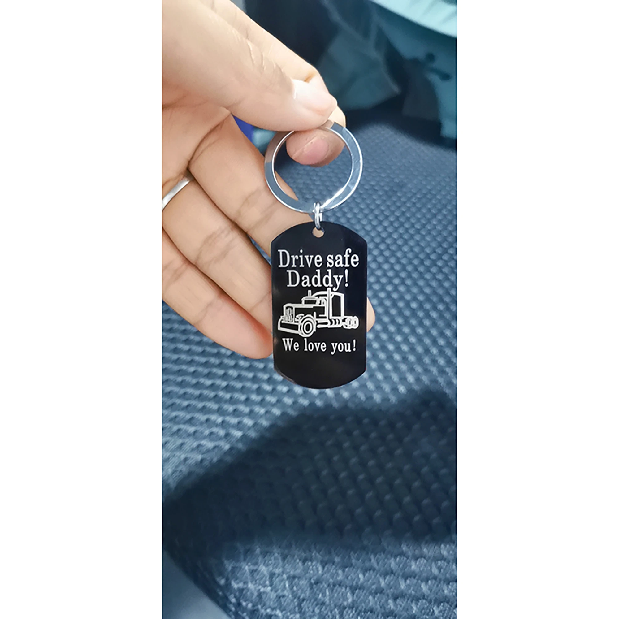 Drive Safe Key Chain Trucker | Gifts Semi Truck Drivers | Daddy Drive ...