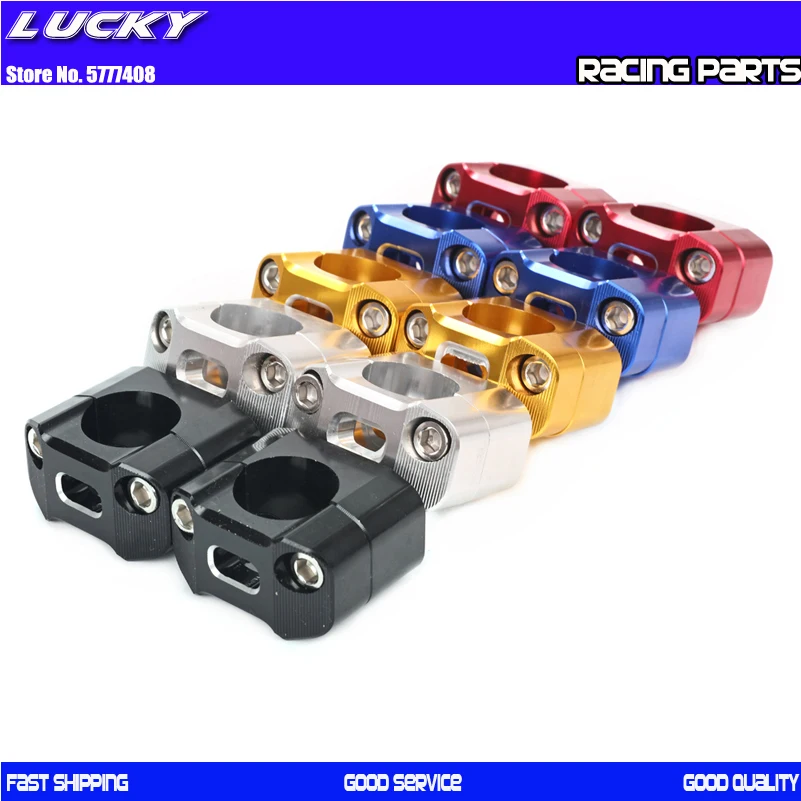 CNC Billet HandleBar Fat Bar Risers Mount Clamp Adaptor 22MM To 28MM ...