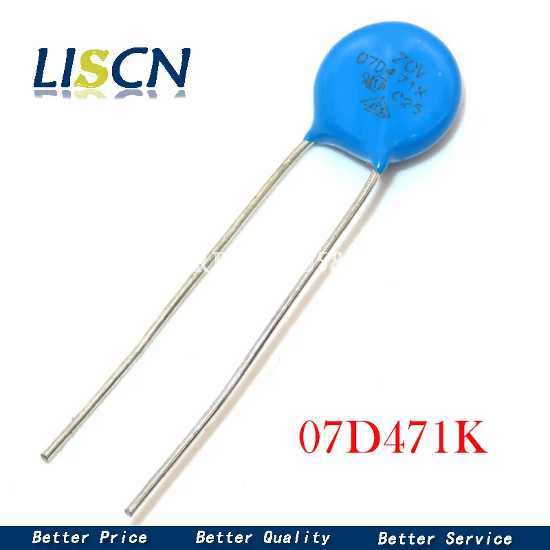 20pcs varistor 07D471K 470V piezoresistor 7D471K 7D471|Connectors ...