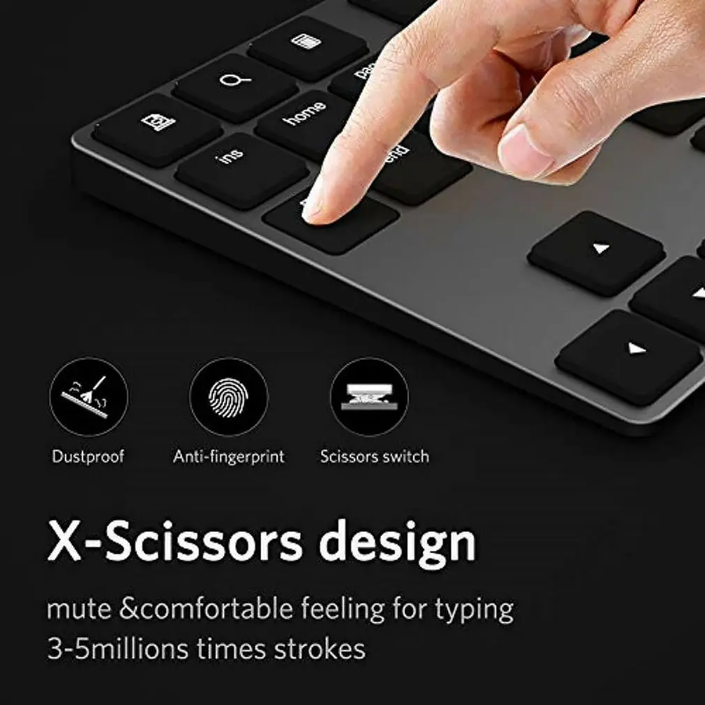 Mini BT181 Bluetooth keyboard Aluminum Wireless Keyboard 34 Keys ...
