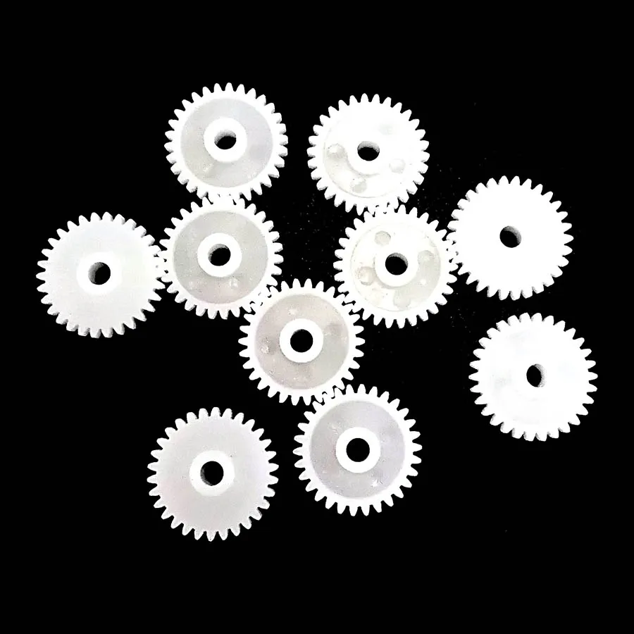 10 unids/lote de engranajes de plástico 303A, 0,5 M, 30 dientes para ...