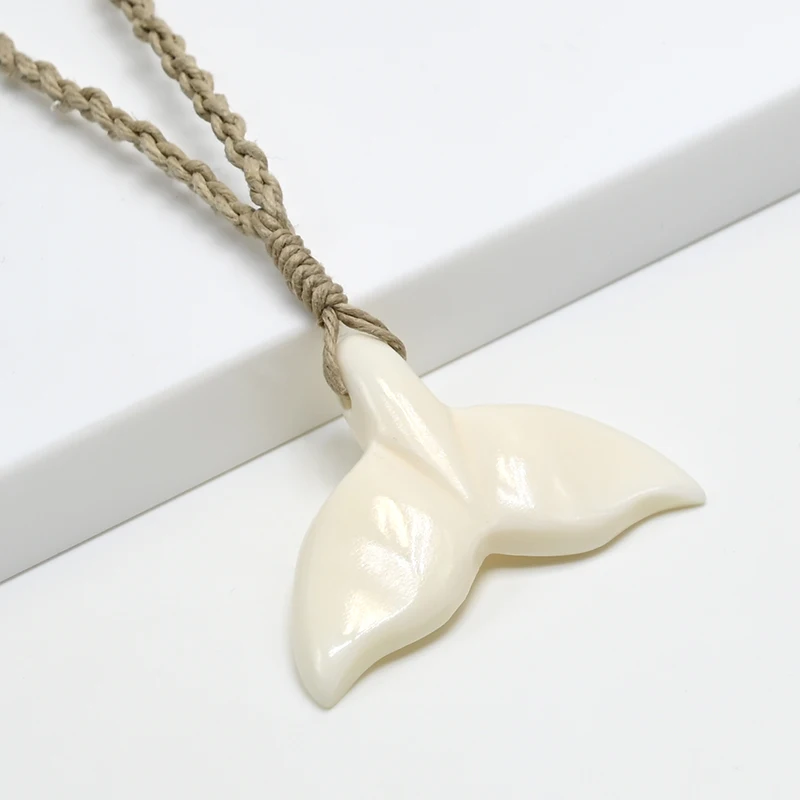 NGX039-Man-Jewelry-New-Zealand-Maori-Tribes-Pendant-Natural-Bone-Whale ...