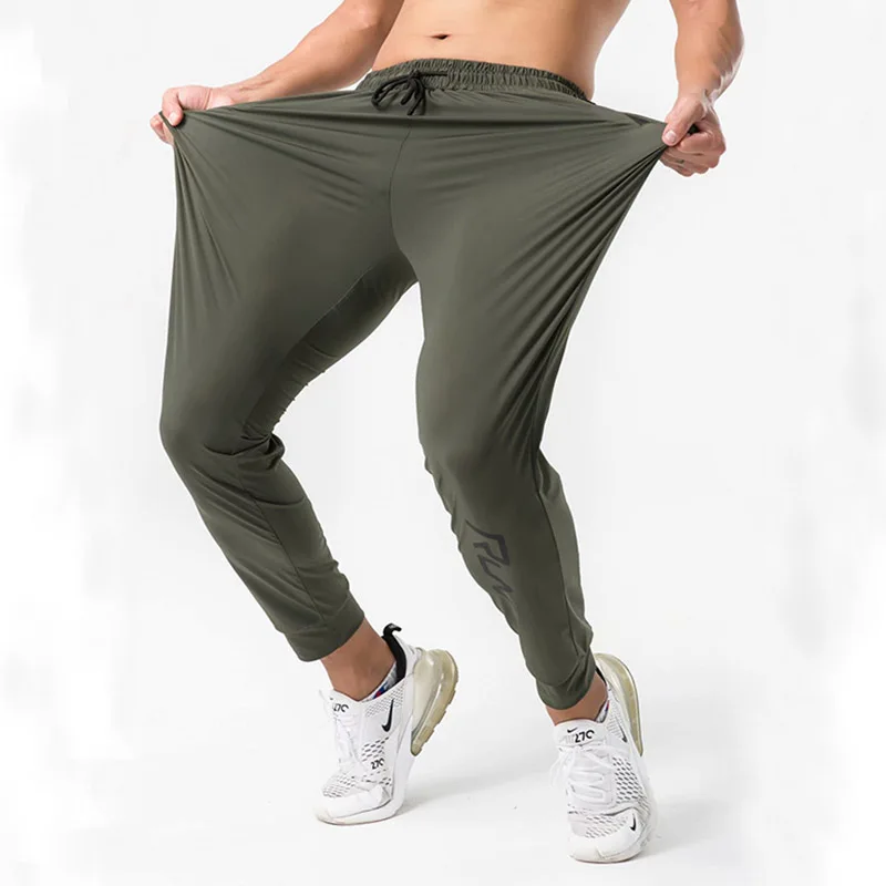 Men Sports Running Pants Zipper Athletic Football Soccer Training ...