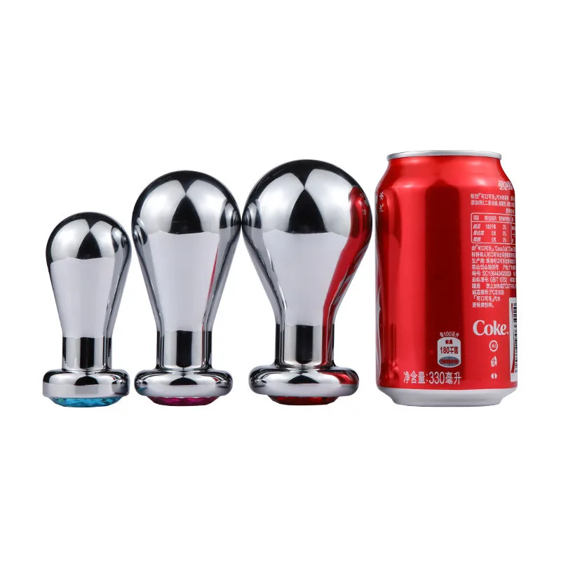 Huge Metal anal vaginal Plug Balls Big Jewelry Anus Dilator Expander ...