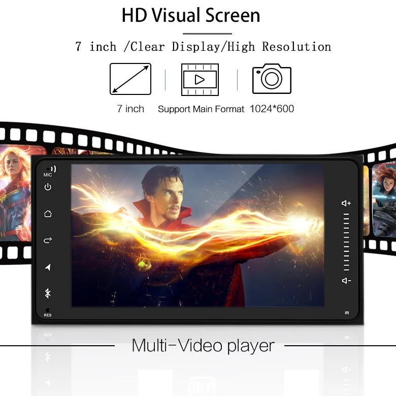 2 din автомагнитола 7 дюймов HD дисплей Авторадио мультимедийный плеер ...