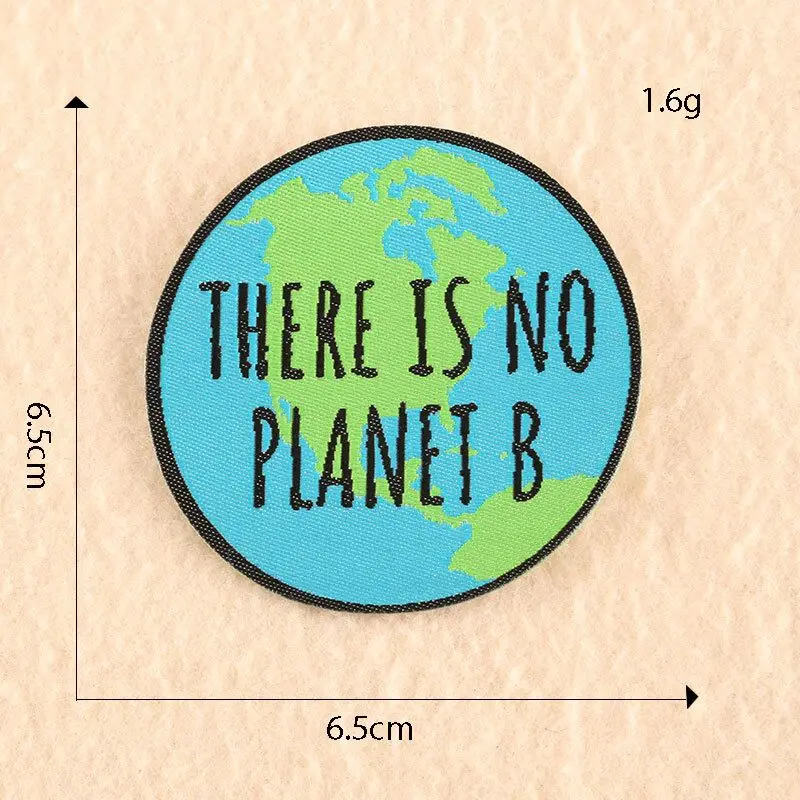 Blue Earth Planet B Iron On Full Embroidered Clothes Patches For ...