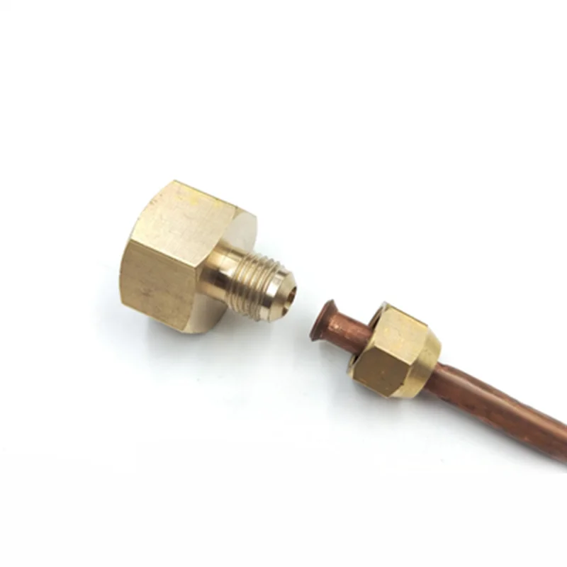 brass adapter femal thread DN15 DN20 air conditioning copper tube ...