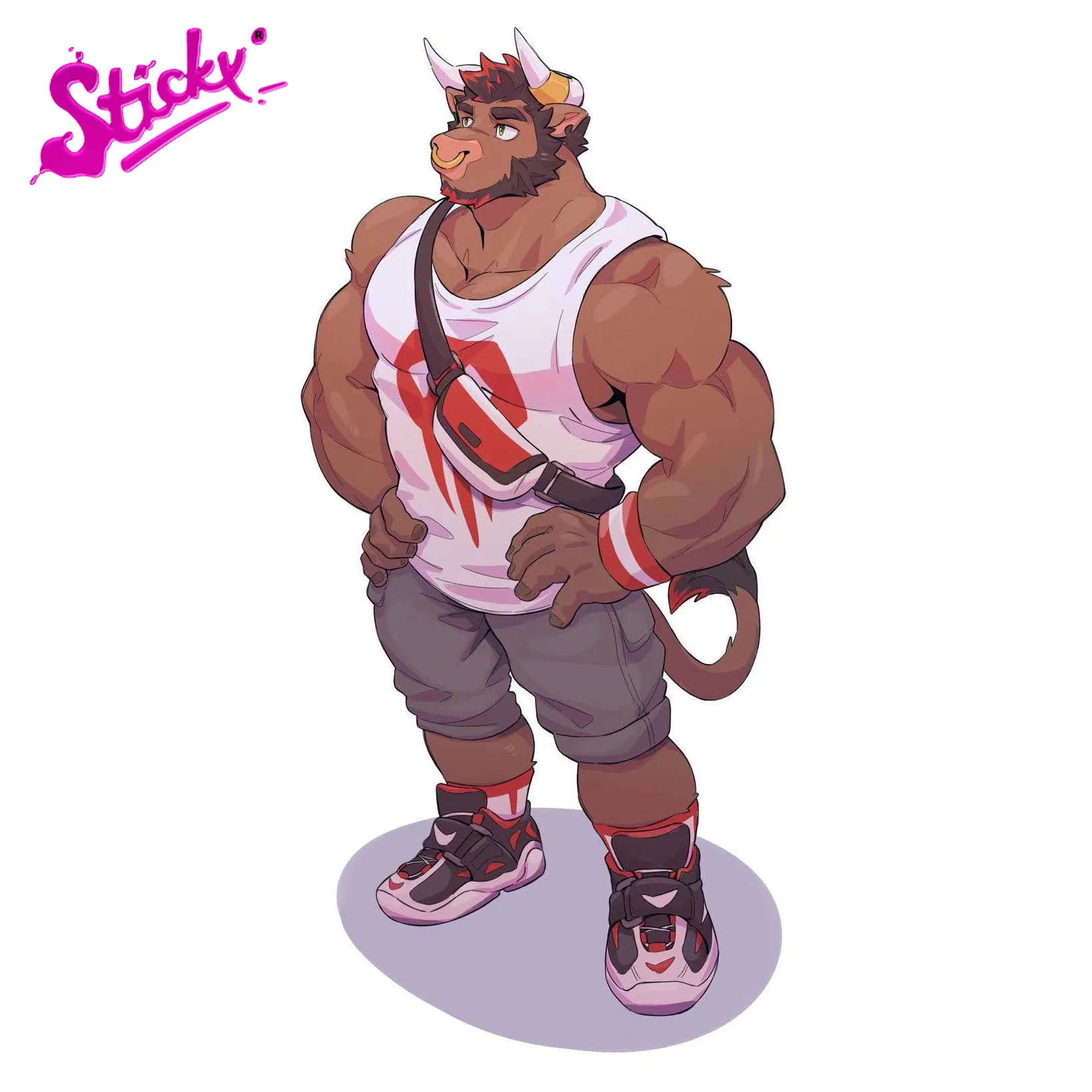 STICKY-Cartoon-Orc-Cow-Diy-Anime-Car-Sticker-Decal-Decor-Motorcycle-Off ...