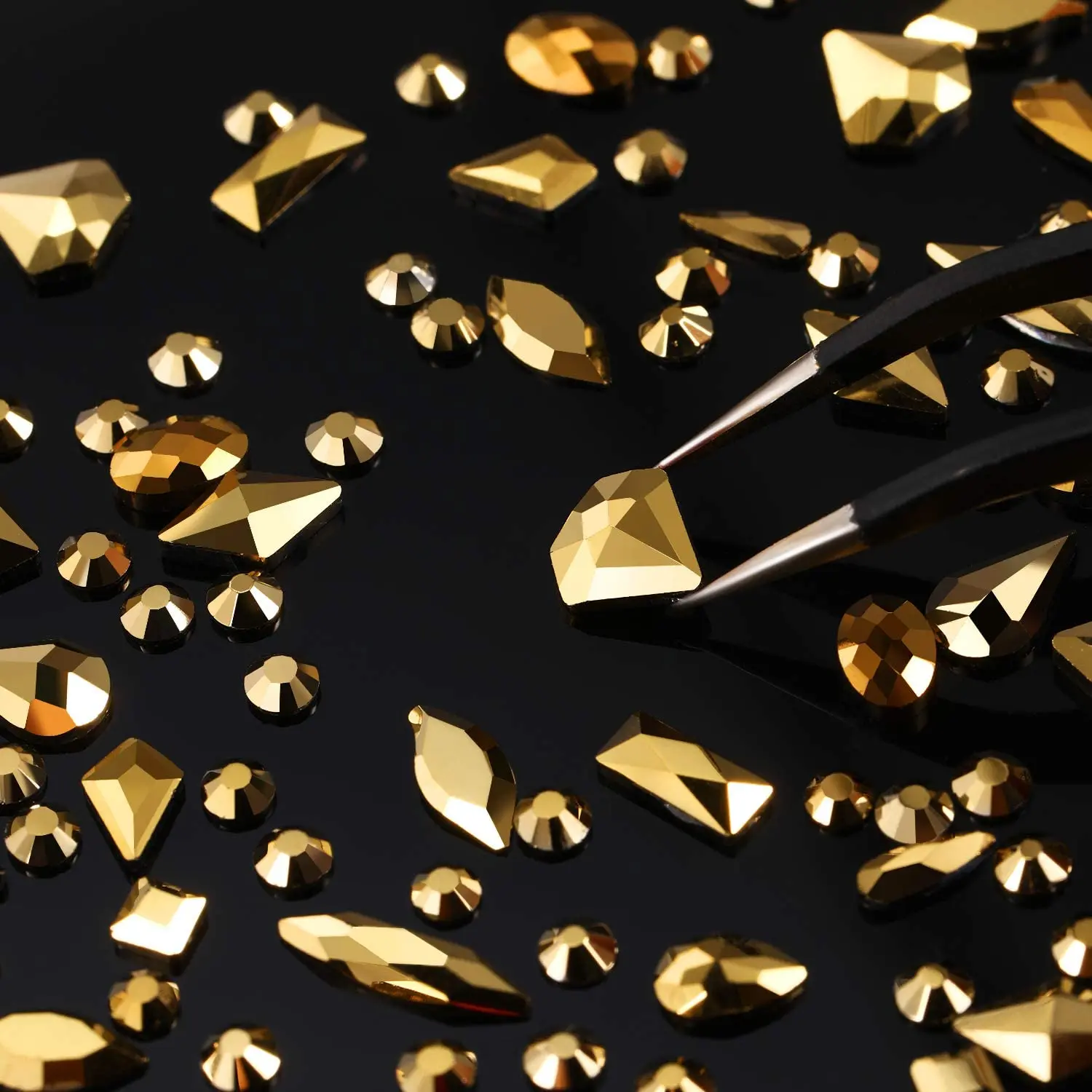 Gold Rhinestone Background