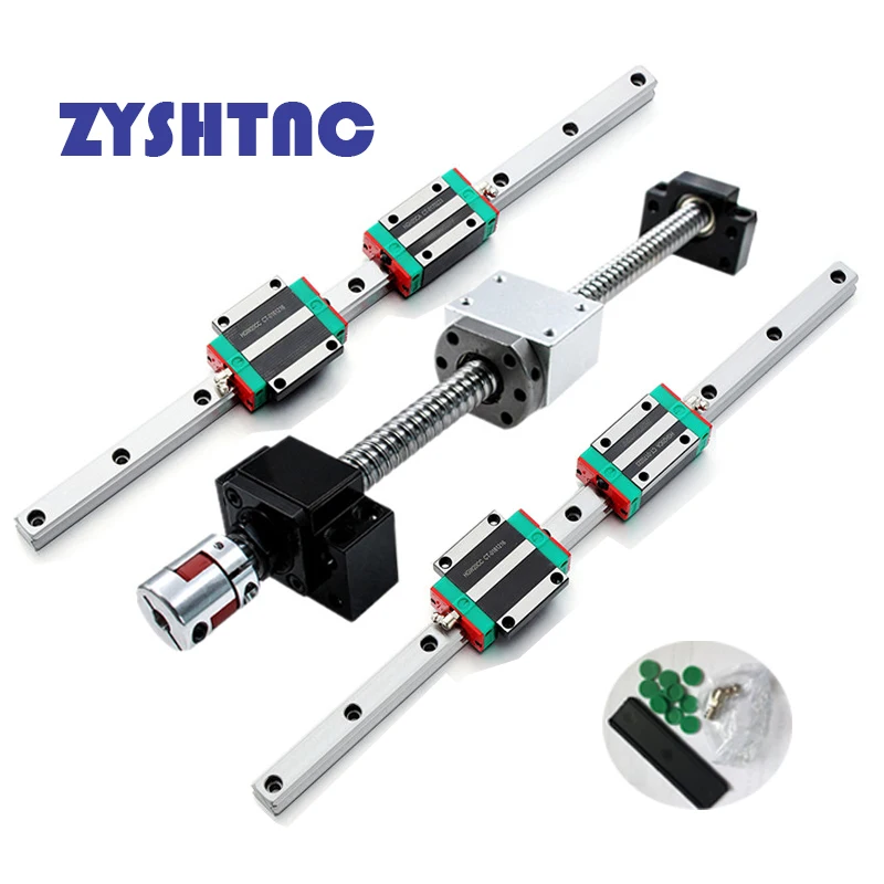 Hgr20 Square Linear Guides Rail 2set Hgr20+guide Block Hgh20ca+sfu1605 ...