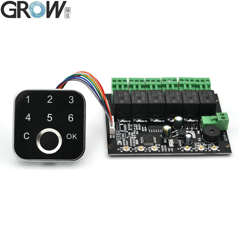 Grow K219-b+g16 Dc12v Admin/user Password Fingerprint Control Board ...