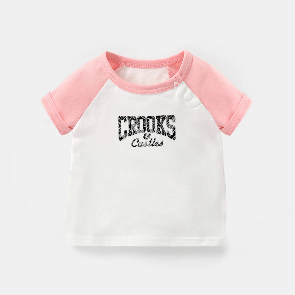 Camisetas Punk de Crooks y castillos con Graffiti para bebé recién ...