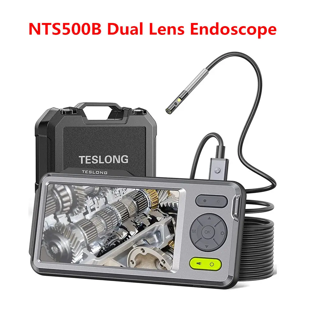 1080P-Dual-Camera-Endoscope-Teslon-Inspection-Camera-with-5-Monitor-5mm ...