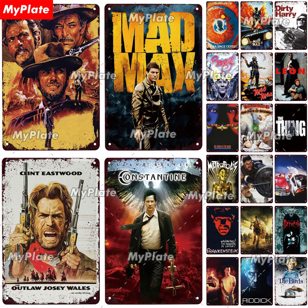 Affiche de vieux Film en métal, Vintage, Plaque en étain, décor mural ...