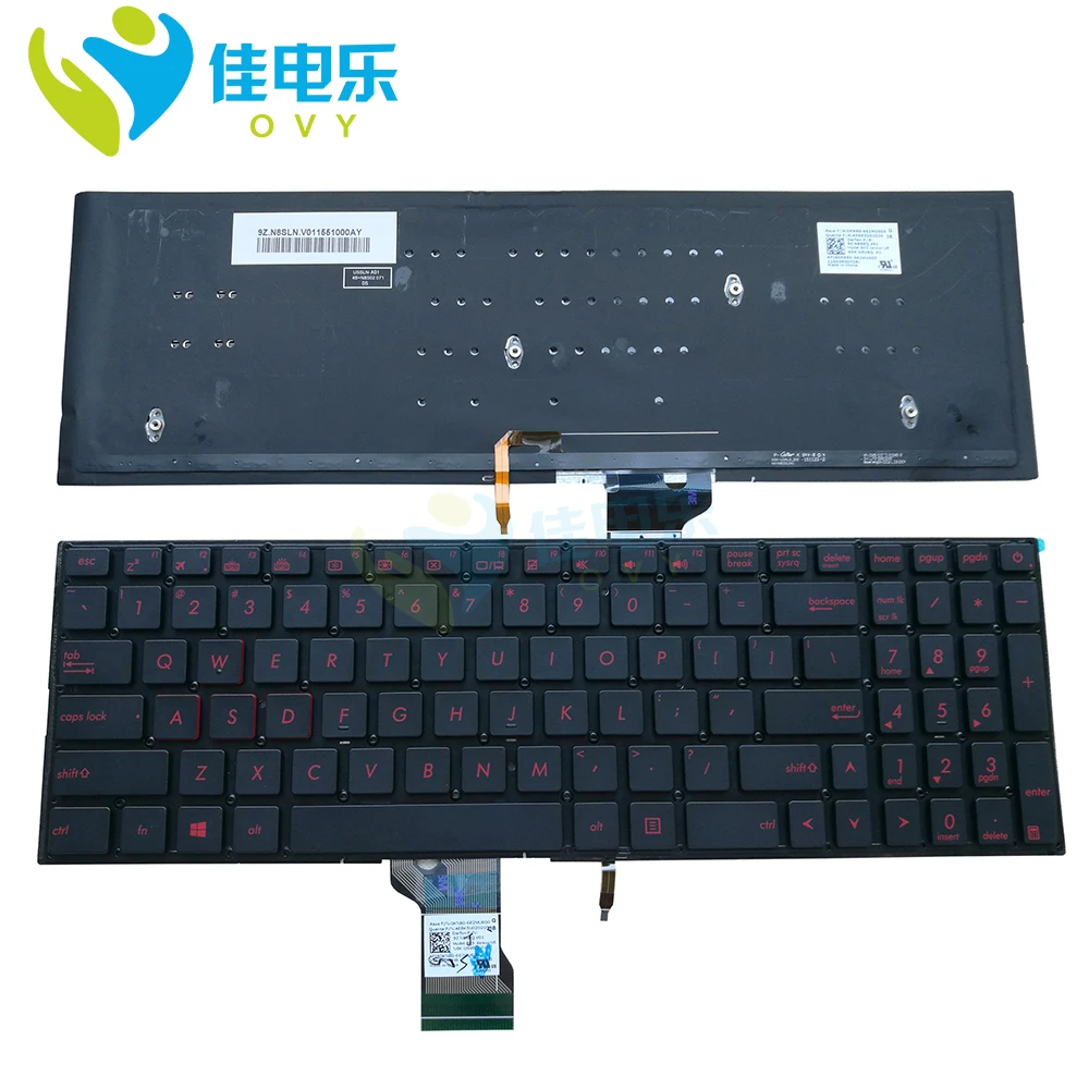 Backlight-Keyboard-English-US-For-ASUS-ROG-G501-G501JW-G501V-G501VW ...