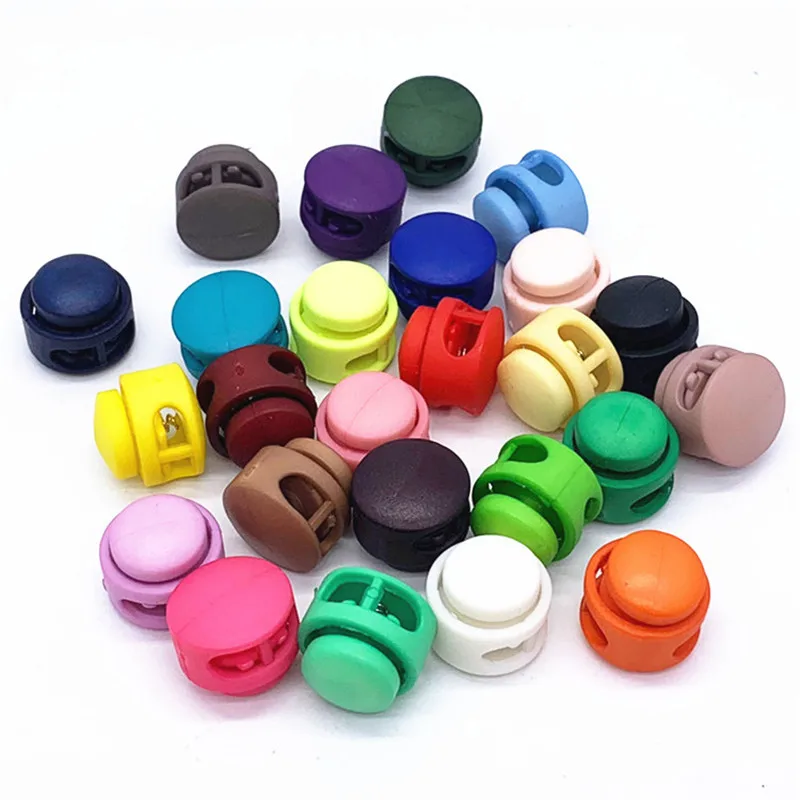 30-50Pcs-6mm-Plastic-Spring-Buckle-Stopper-Hat-Elastic-Rope-Cord-Lock ...