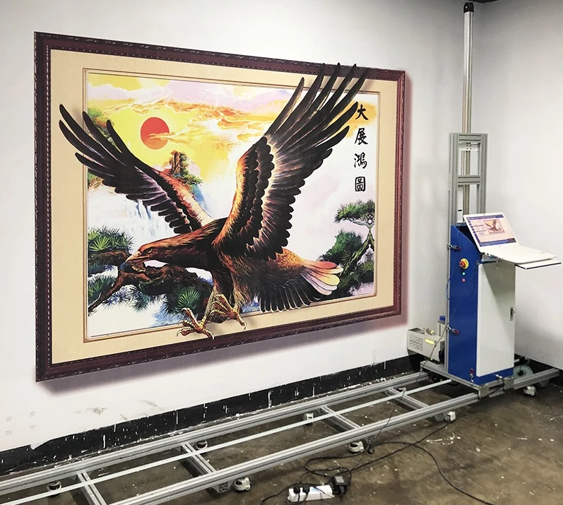 Automatic Direct to Wall 3D Vertical Printer Tile Glass Wood Brick ...