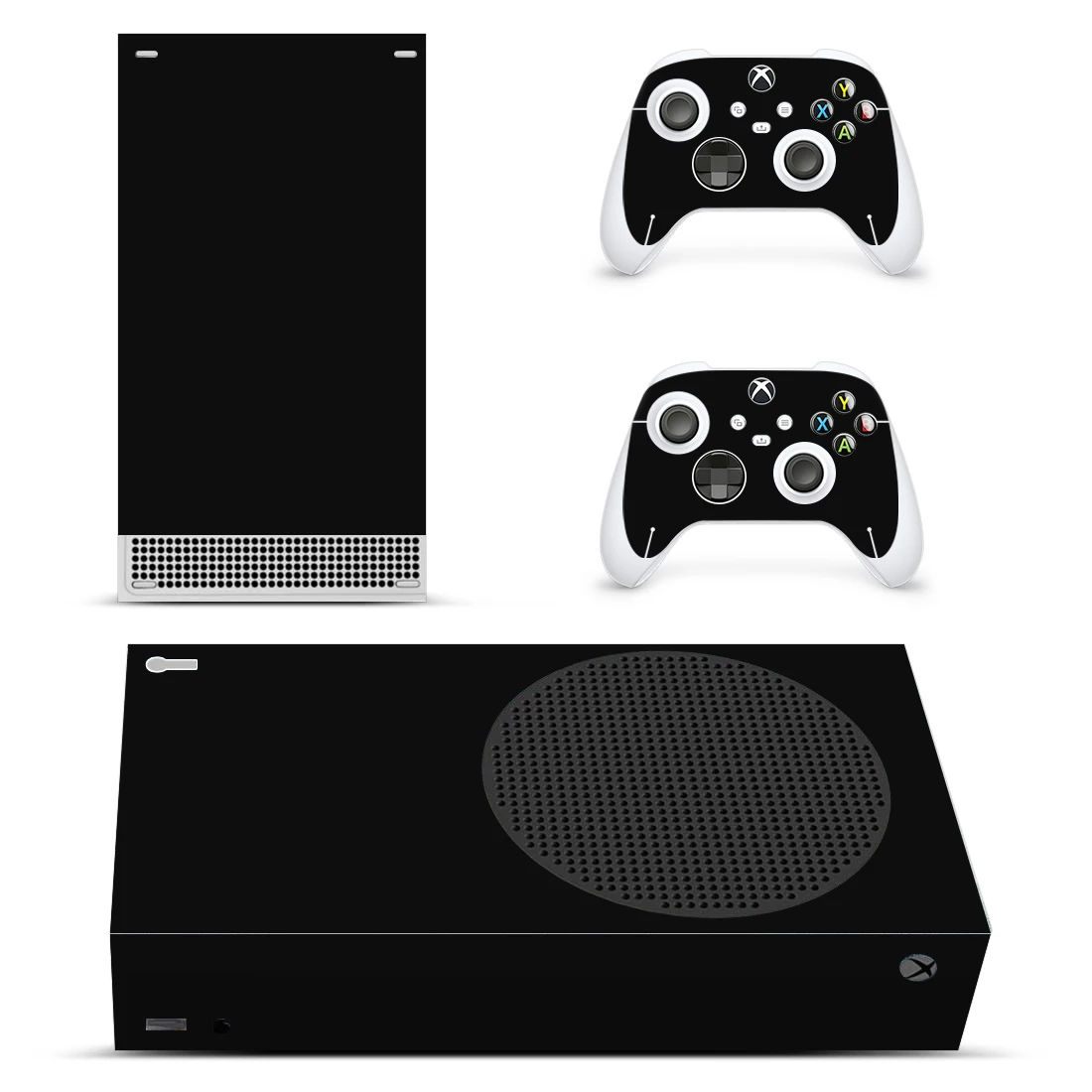 Black-Style-Xbox-Series-S-Skin-Sticker-for-Console-2-Controllers-Decal ...